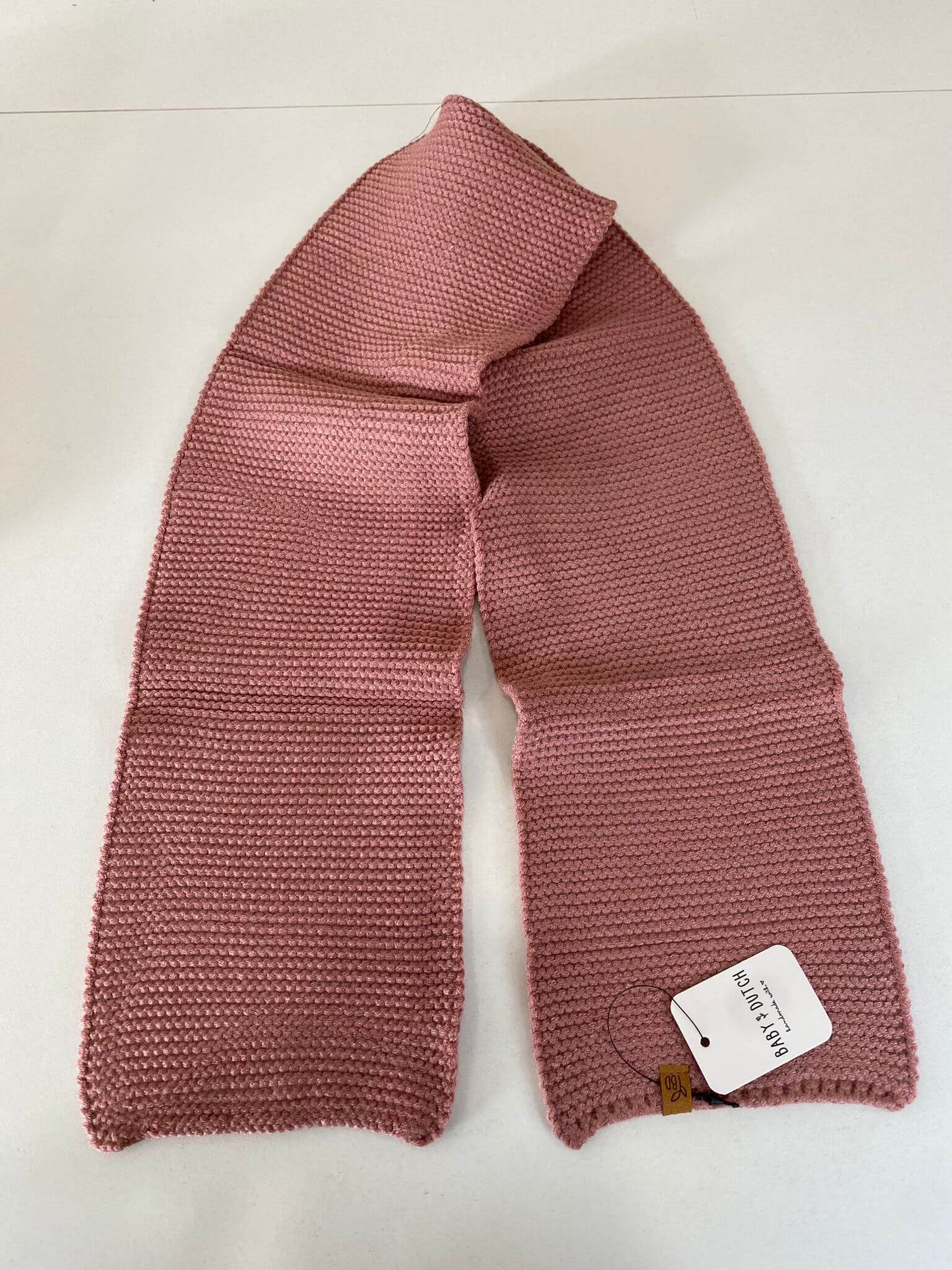 Baby Dutch Winter Sjaal Roze ⋆ Flora's Baby & Gifts